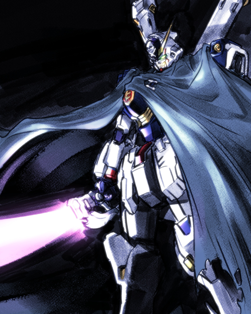 Safebooru - beam saber cape crossbone gundam crossbone gundam x-1 dark ...