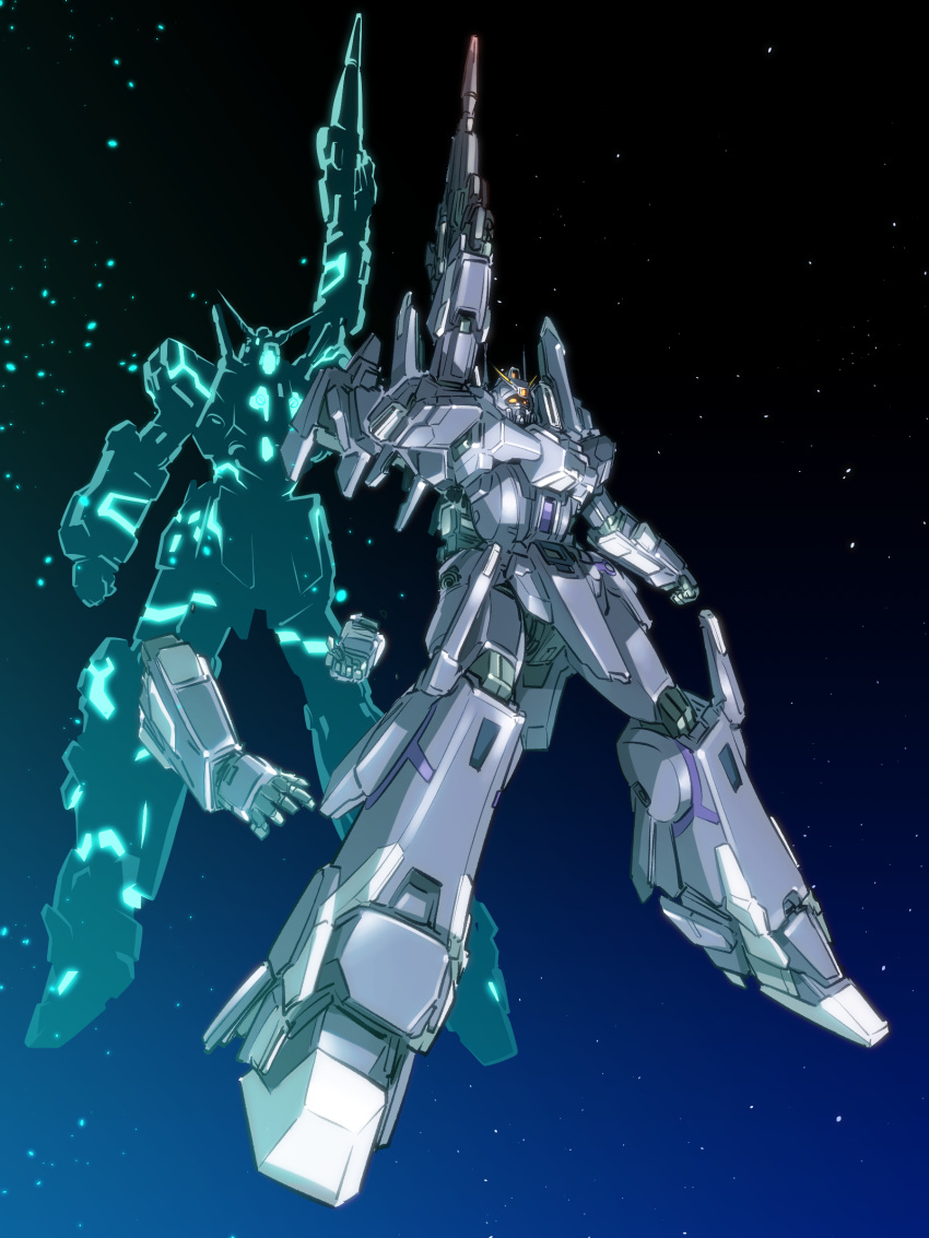 Safebooru - absurdres beam rifle energy gun glowing glowing eyes gundam ...