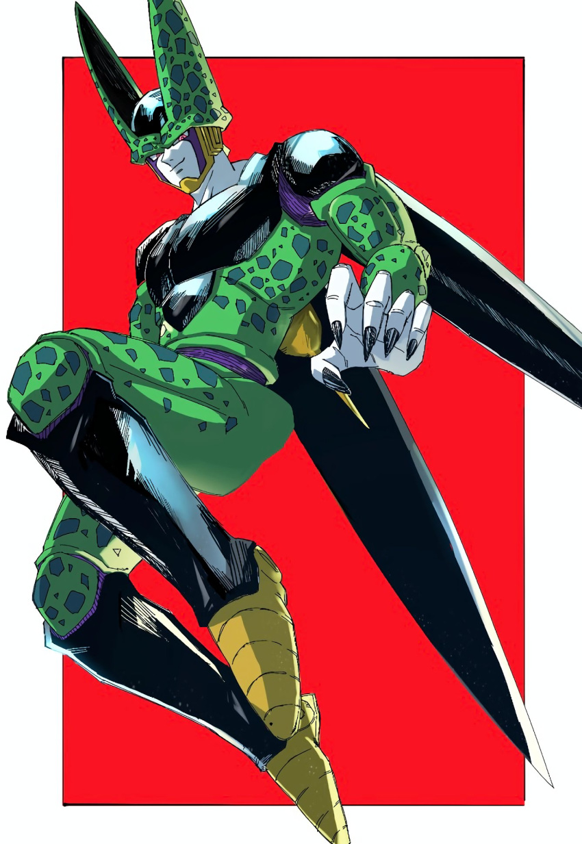 Safebooru - 1boy a suaaaaaaaaaa black wings border cell (dragon ball ...