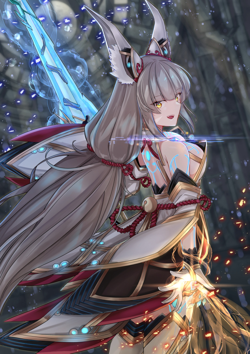 Safebooru - 1girl animal ear fluff animal ears breasts catalyst ...