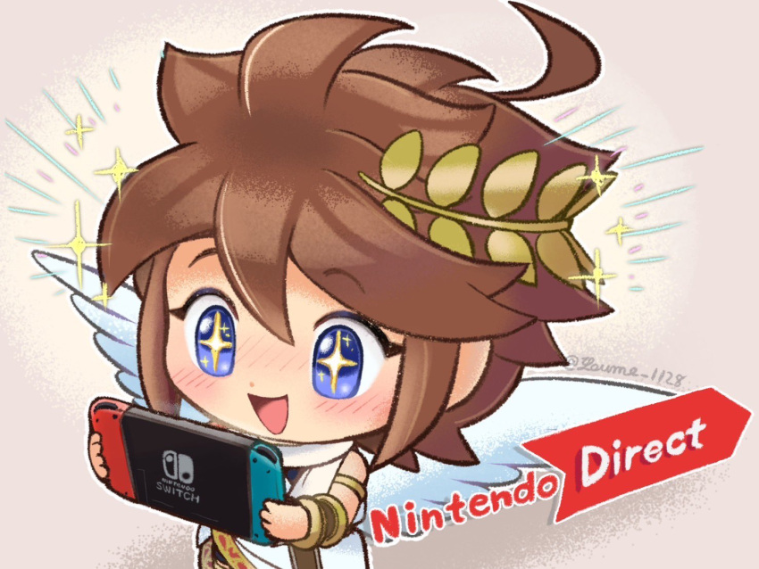 Safebooru - 1boy ahoge angel blue eyes blush chibi chibi only english ...