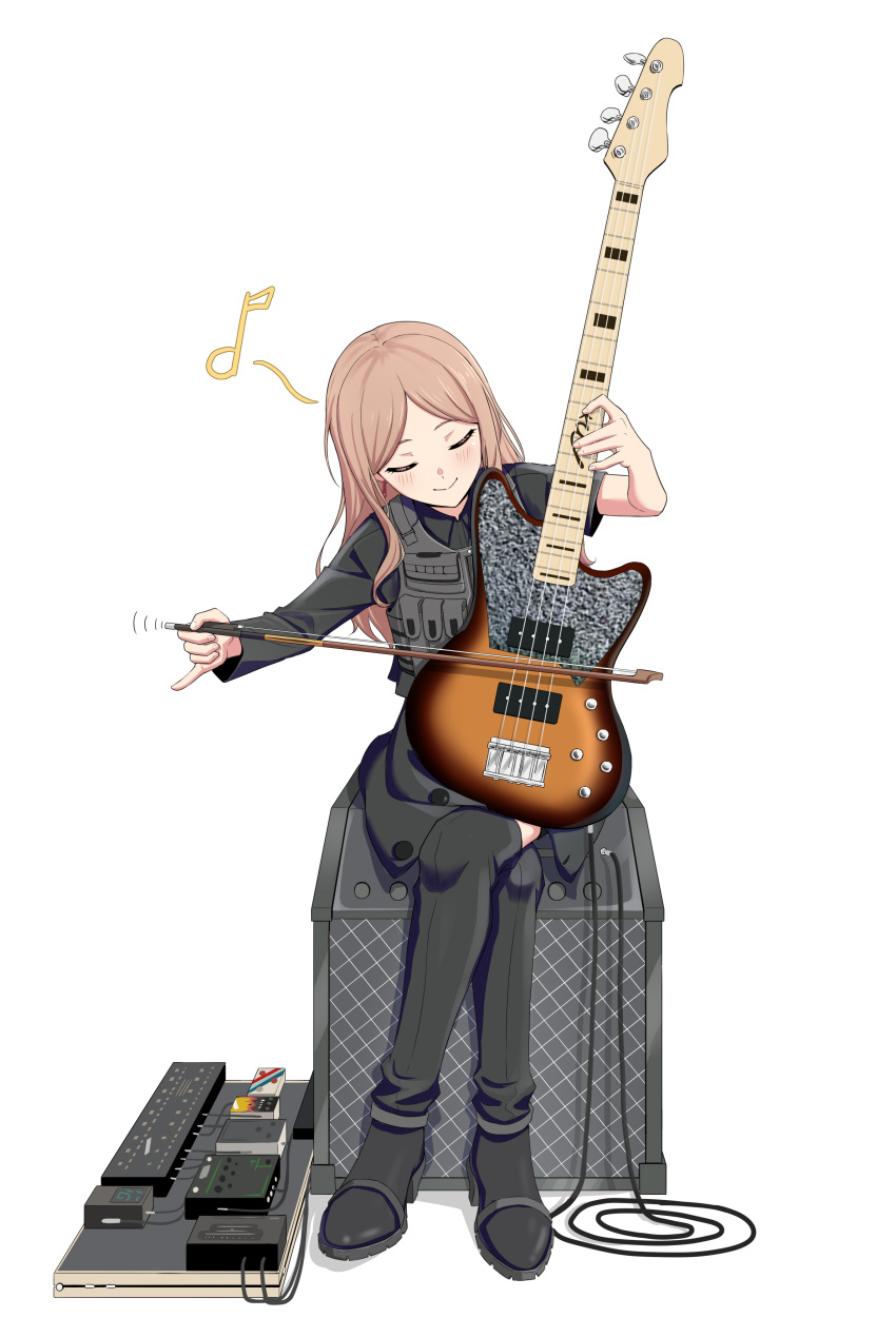 Safebooru - 1girl absurdres amplifier anglediana asymmetrical sleeves bang dream! bang dream! it ...