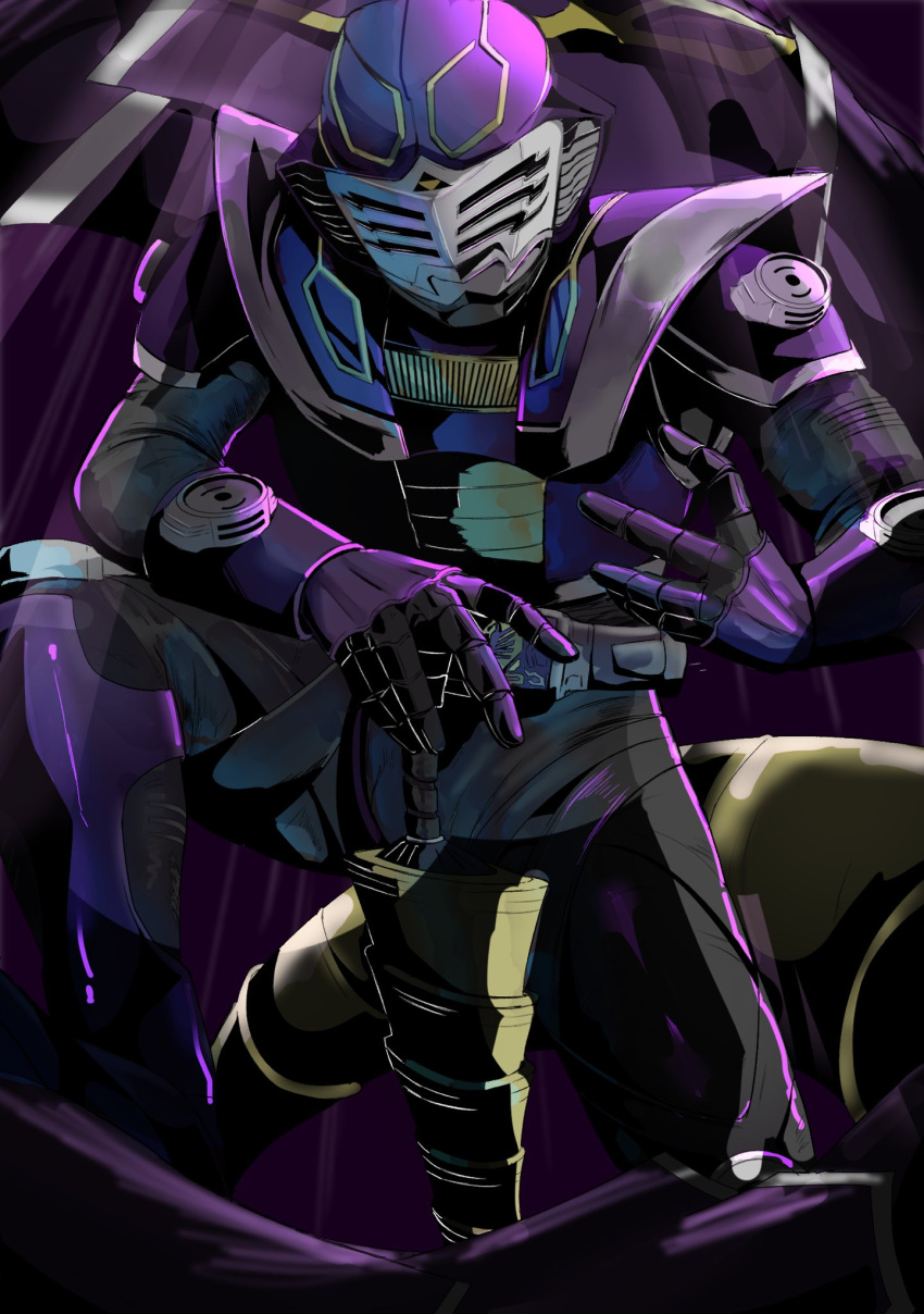 Safebooru - 1boy advent deck armor belt black gloves bodysuit cobra ...