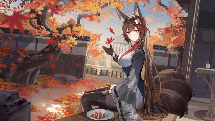 Safebooru - 1girl amagi (aircraft carrier) (azur lane) amagi (azur lane) azur lane fox ears fox ...