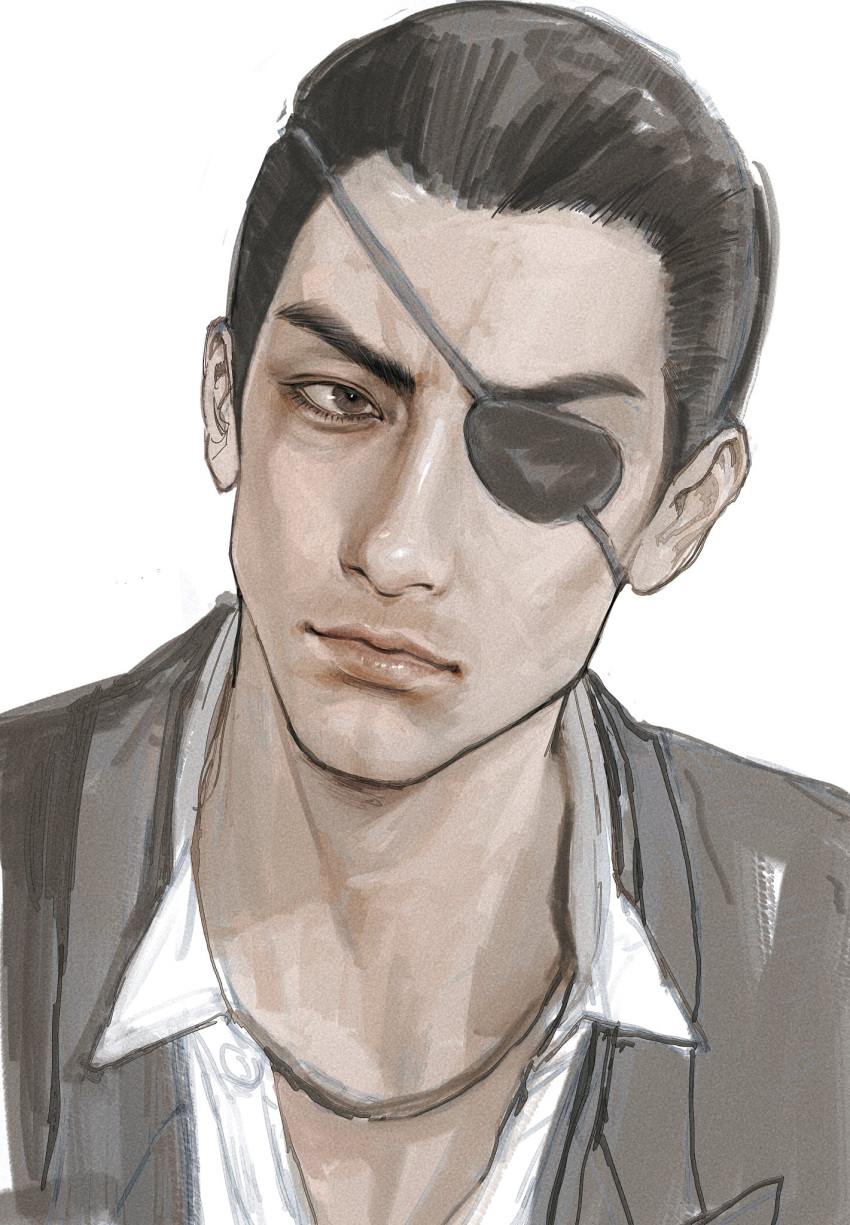 Safebooru - 1boy aged down black hair black jacket brown eyes ...