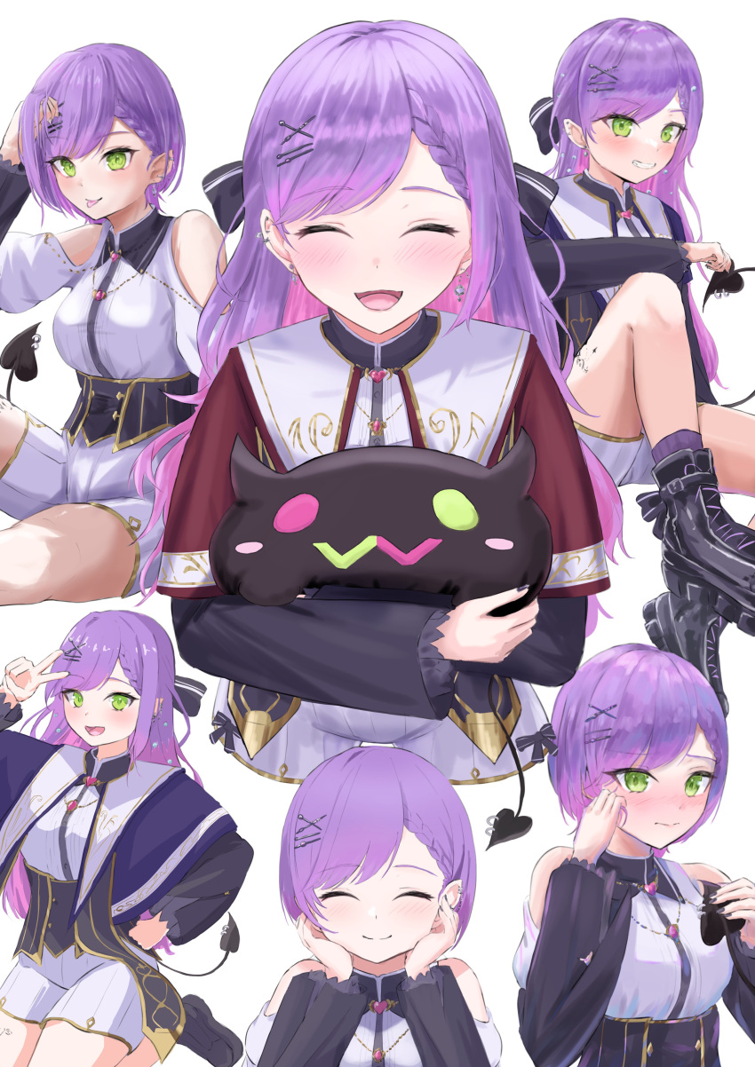 Safebooru - 1girl :p absurdres ankle boots ankle socks bibi (tokoyami towa) black corset black ...