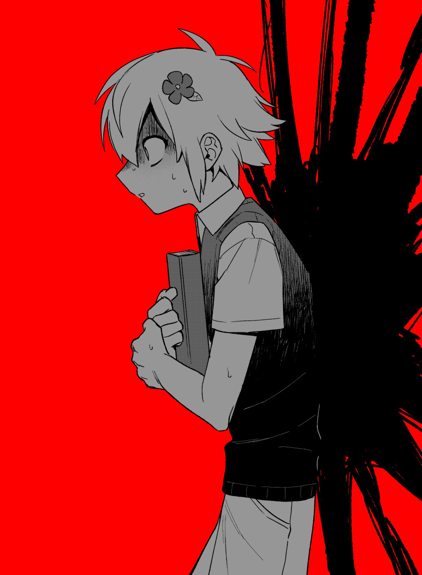 Safebooru - 1boy absurdres basil (faraway) (omori) basil (omori) book ...