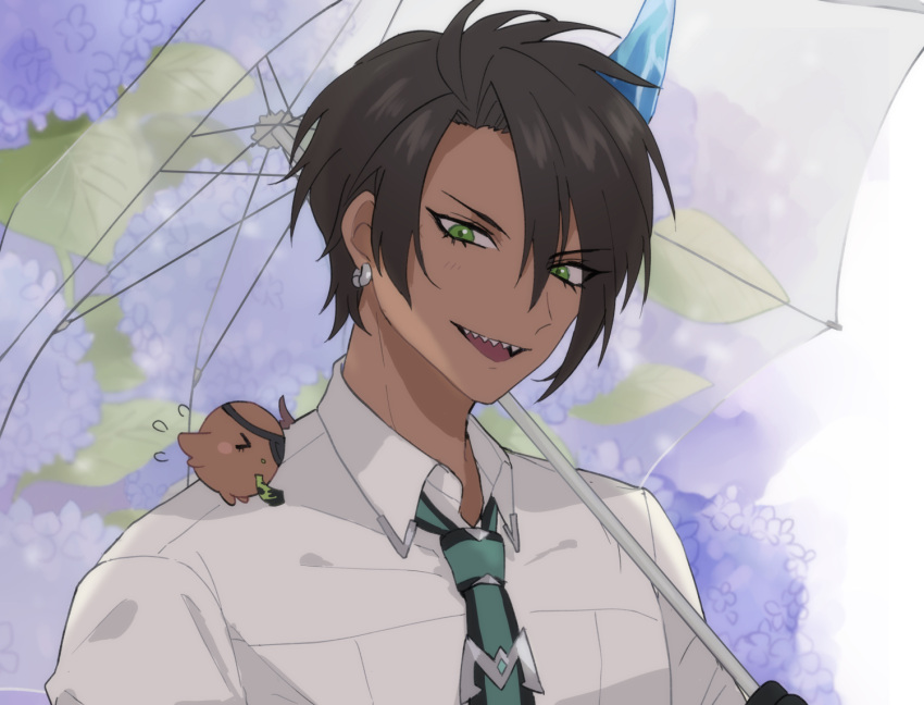 Safebooru - 1boy animal on shoulder aragami oga aragami oga (3rd ...