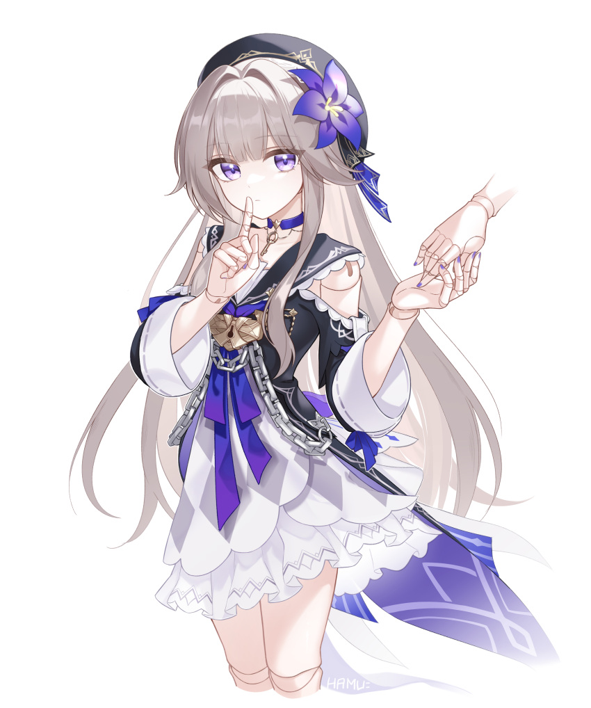 Safebooru - 1girl absurdres artist name black dress black hat bow ...