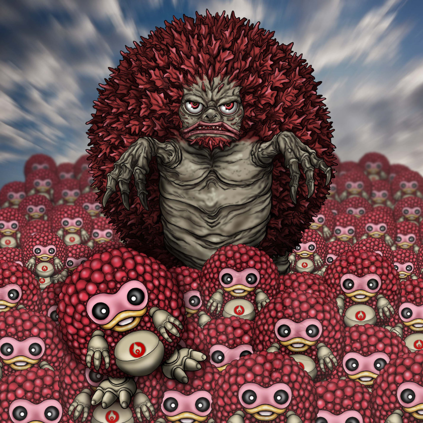 Safebooru - absurdres alien blue sky clouds cloudy sky commentary ...