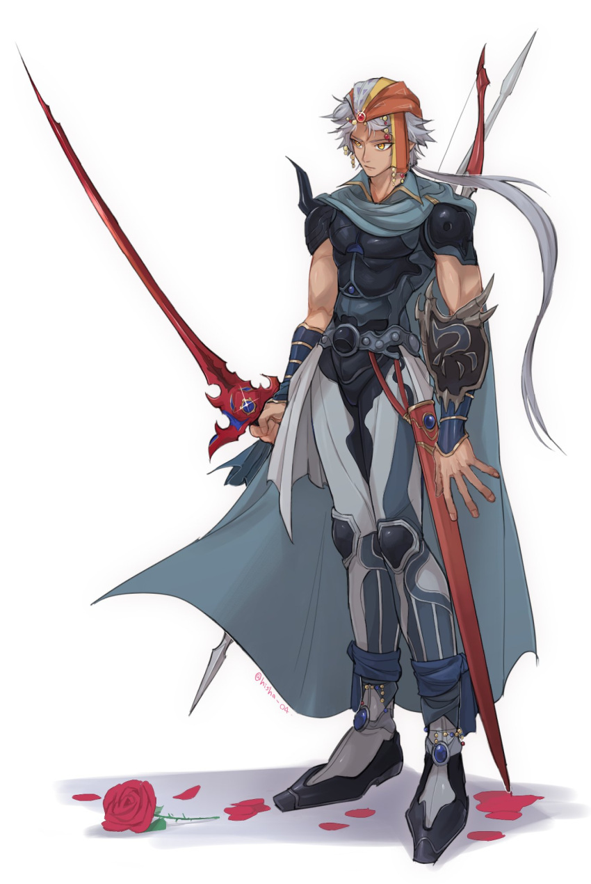 Safebooru - 1boy armor bow (weapon) final fantasy final fantasy ii ...