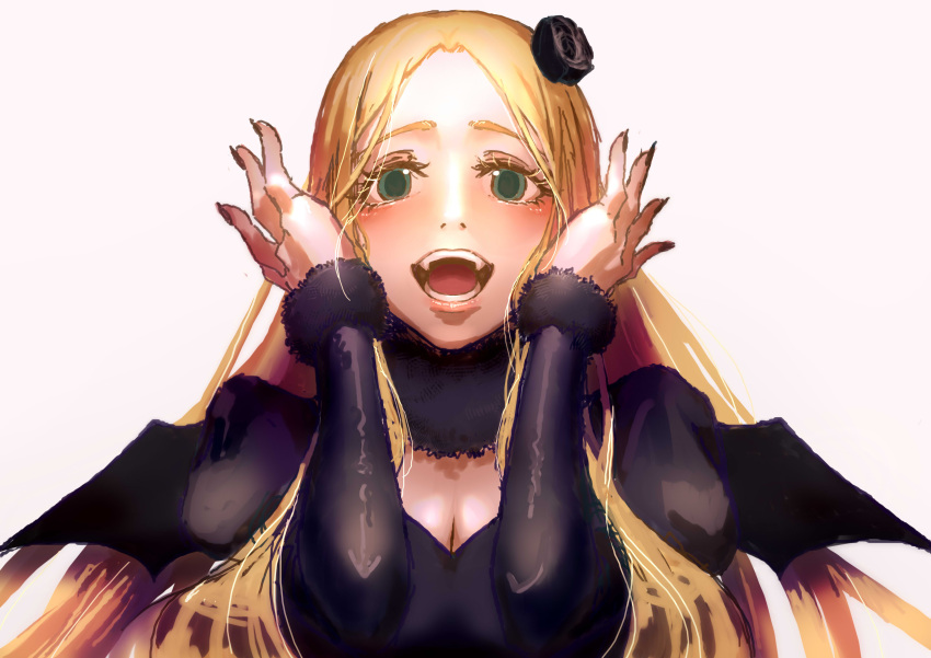 Safebooru - 1girl absurdres black dress blonde hair demon girl demon wings dress ekakipannda ...