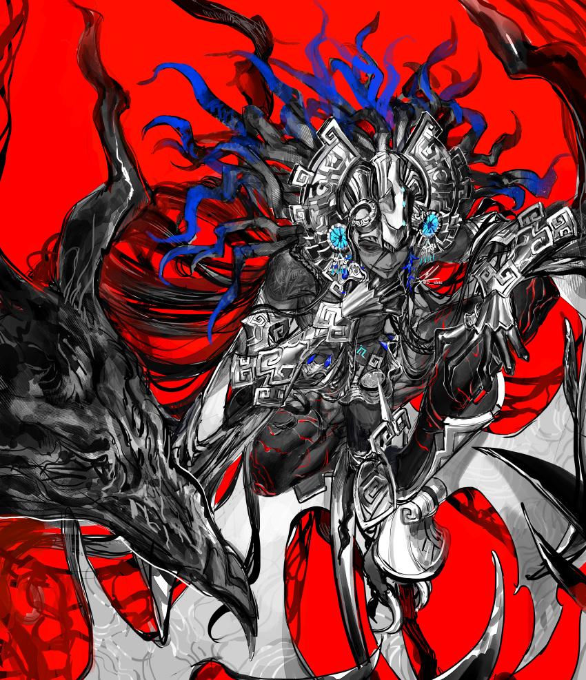 Safebooru - 1boy absurdres au (d elete) aztec camazotz (fate) facepaint ...