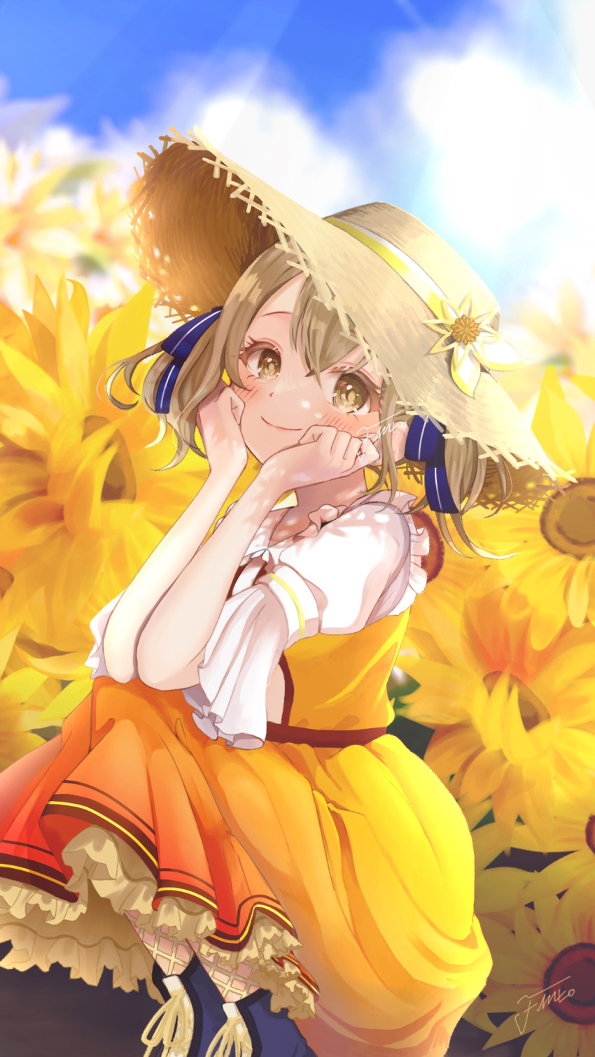 Safebooru - 1girl azusawa kohane belt blurry blush brown eyes brown ...