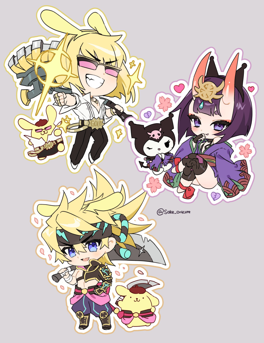 Safebooru - 1boy 1girl absurdres blue eyes blush chibi crossed legs ...