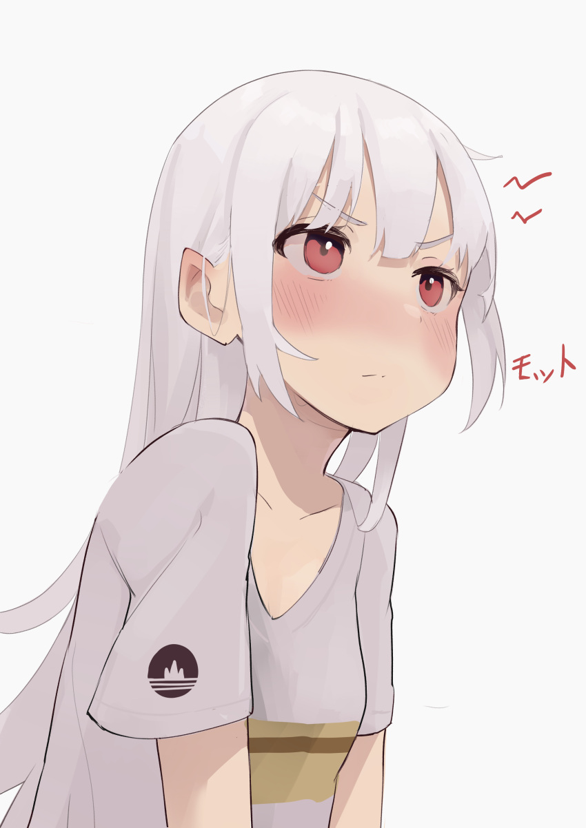 Safebooru - 1girl absurdres blunt bangs blush closed mouth collarbone ...