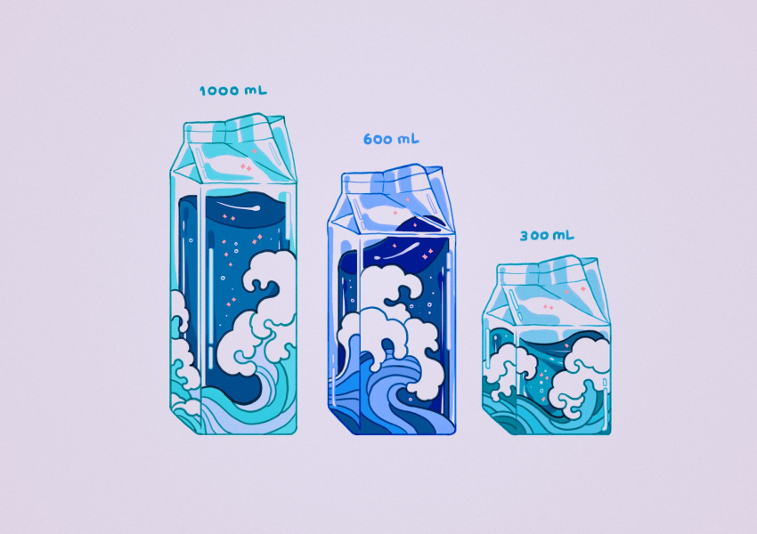 Safebooru - blue sky blue theme carton grey background highres liquid ...