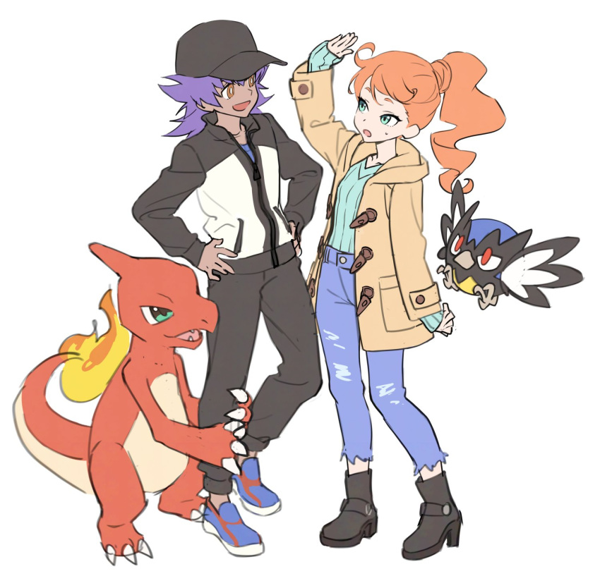 Safebooru - 1boy 1girl aged down bird bright pupils charmeleon claws ...