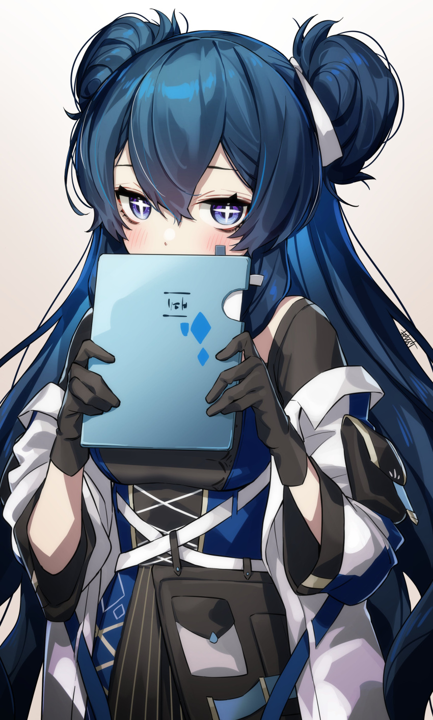 Safebooru - + + 1girl aallotar (ac8231) absurdres black dress black gloves blue dress blue eyes ...