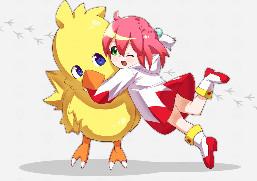 Safebooru - 1girl ahoge boots chocobo final fantasy final fantasy ...