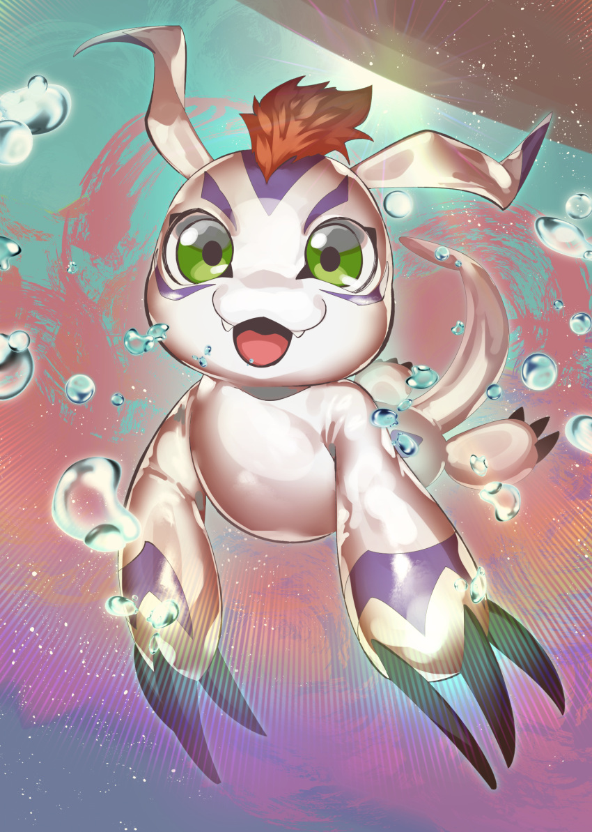 Safebooru - air bubble bubble claws digimon digimon (creature) gomamon ...