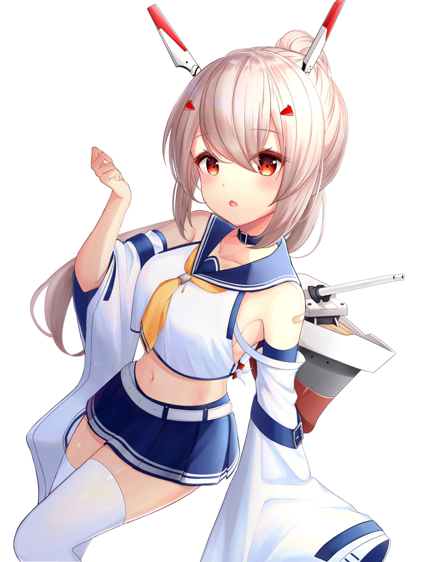 Safebooru - 0v0 (l seohui) 1girl absurdres ayanami (azur lane) azur lane bandaid bangs bare ...