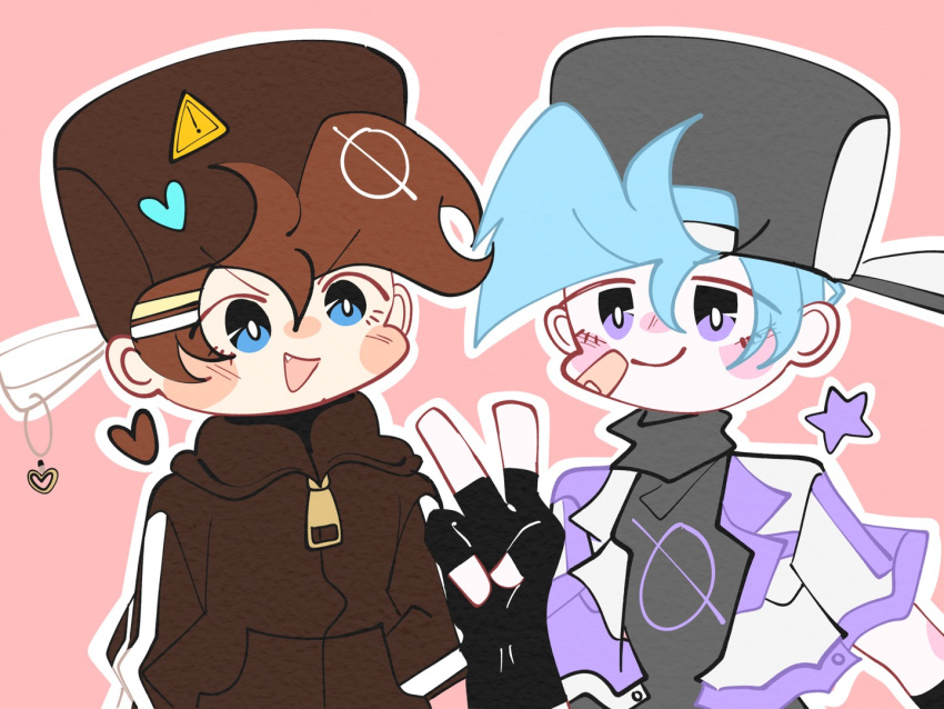 Safebooru - 2boys alternate universe blue eyes blue hair blush ...