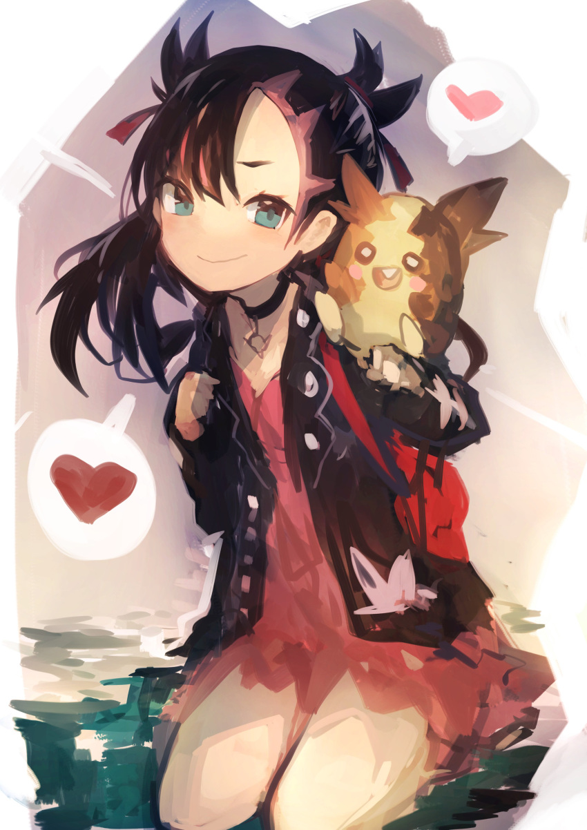 Safebooru - 1girl absurdres asymmetrical bangs asymmetrical hair backpack bag bangs black hair ...