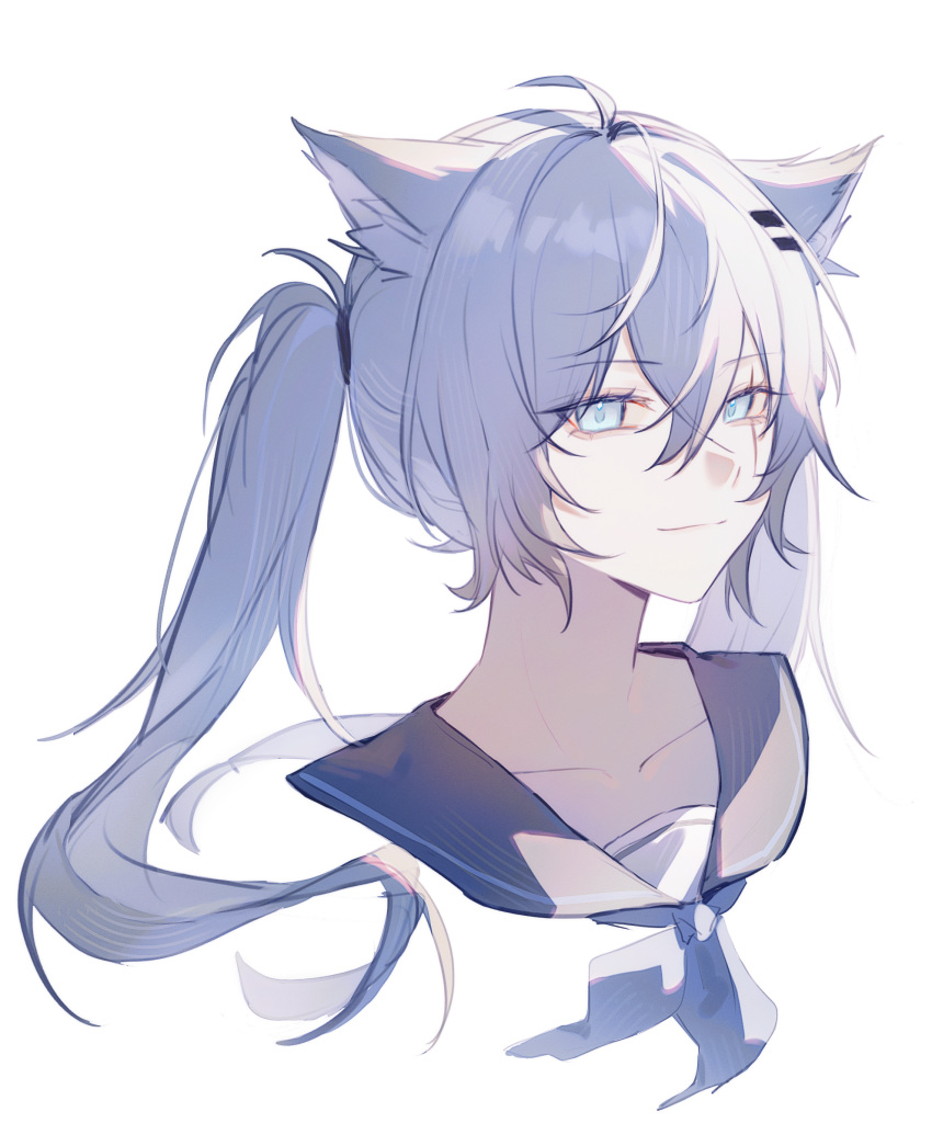 Safebooru - 1girl absurdres animal ears arknights black sailor collar ...