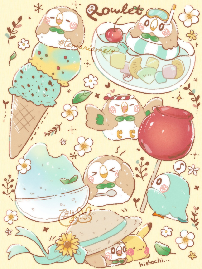 Safebooru - animal focus bird bowl brain freeze candy apple commentary ...