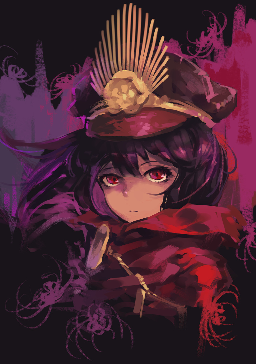 Safebooru - 1girl artist request bangs black hair closed mouth fate ...