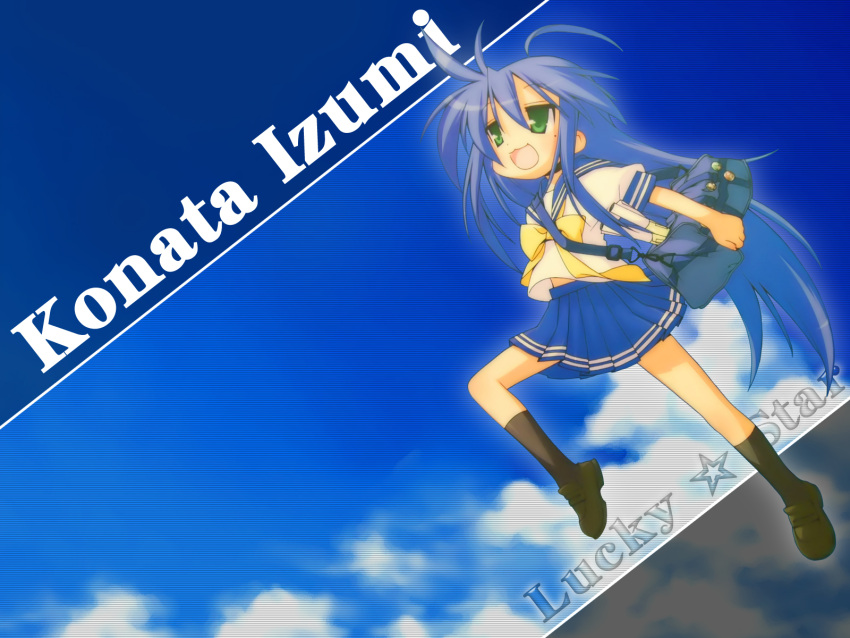 Safebooru - 1600x1200 highres izumi konata jump jumping konno makoto ...