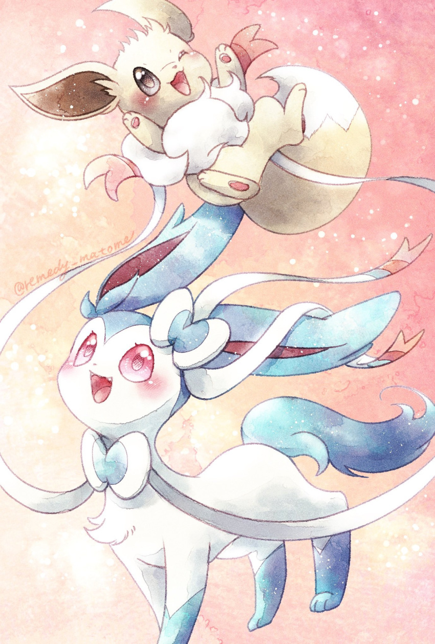 Safebooru - :d alternate color animal focus animal hands blue fur blush ...