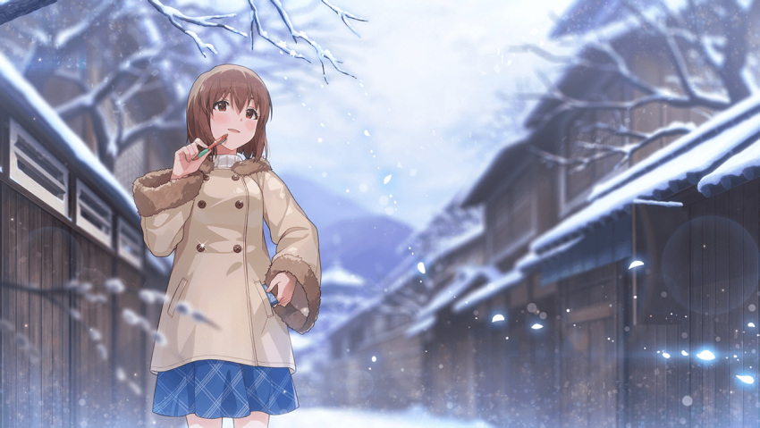 Safebooru - blush brown eyes brown hair hagiwara yukiho idolmaster cinderella girls starlight ...
