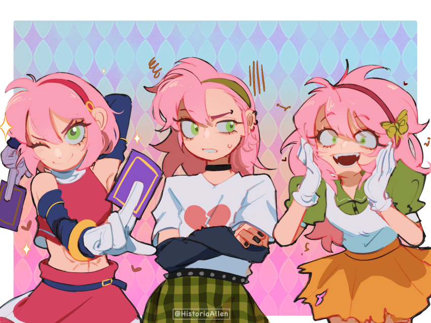Safebooru - 1girl abs absurdres amy rose annoyed asymmetrical hair ...