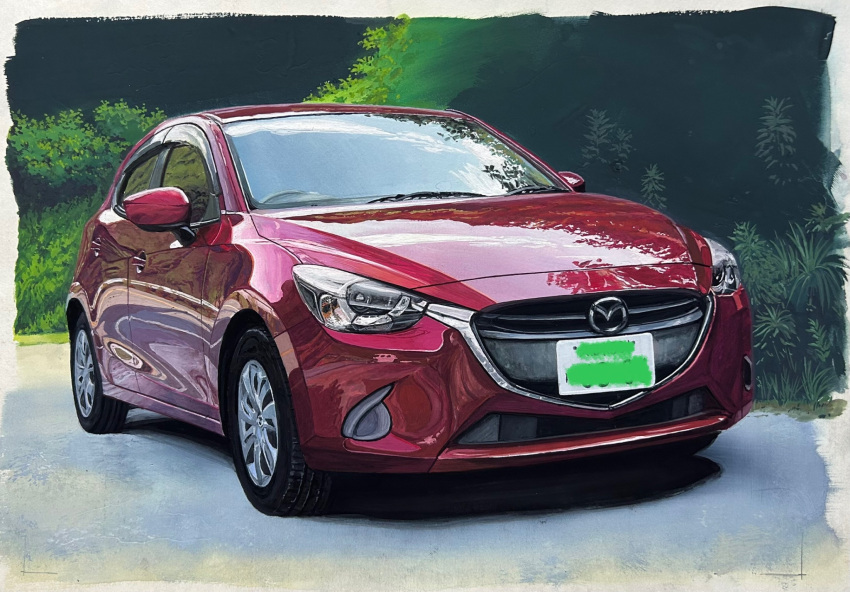 Safebooru - atsumori177 car censored censored text highres license ...