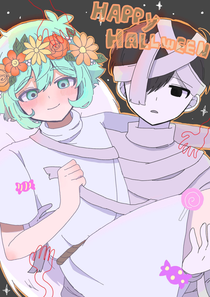 Safebooru - 2boys alternate costume angel angel wings antenna hair ...