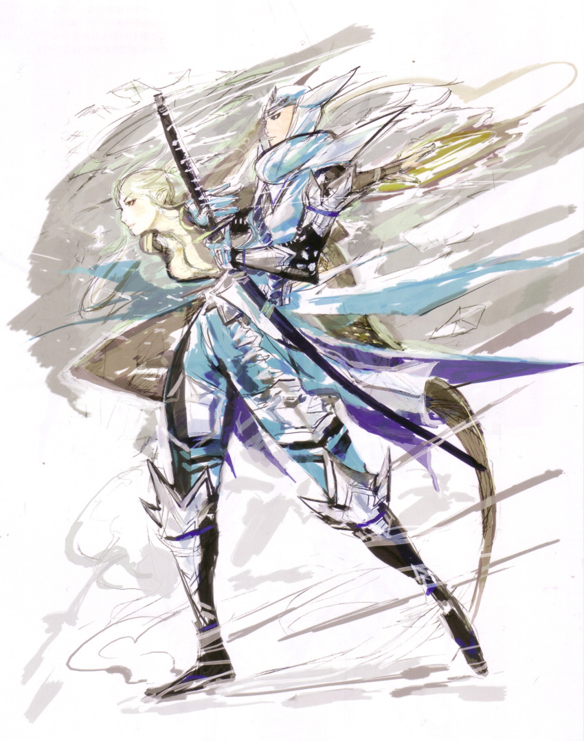Safebooru - armor helmet highres kasuga official art samurai sengoku ...