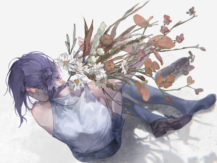 Safebooru - 1girl absurdres black choker black shoes black shorts ...