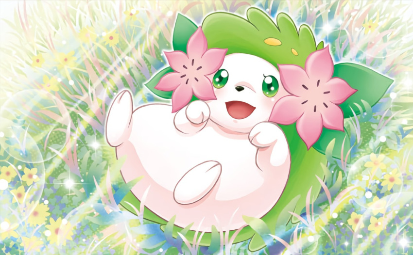 Safebooru - :d creature day flower full body gen 4 pokemon glowing ...