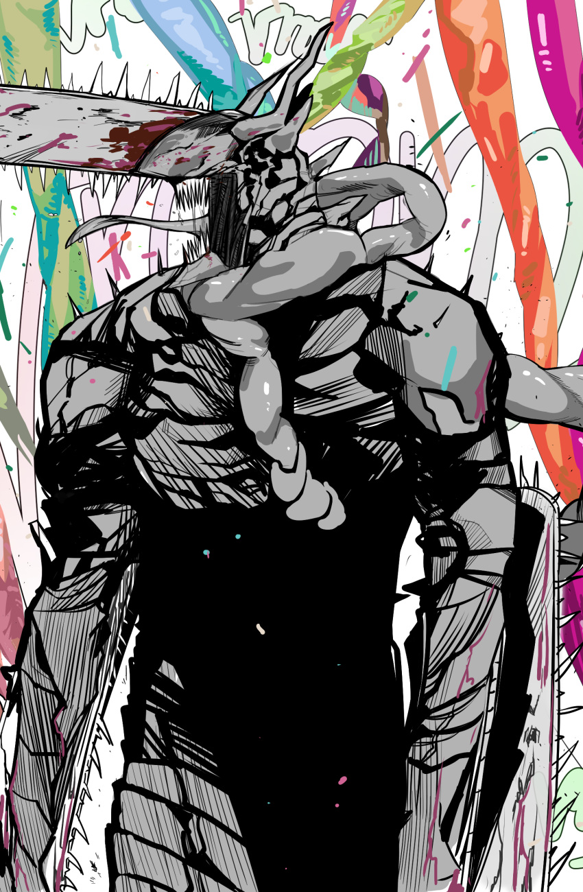 Safebooru - 1boy absurdres chainsaw chainsaw devil chainsaw man ...