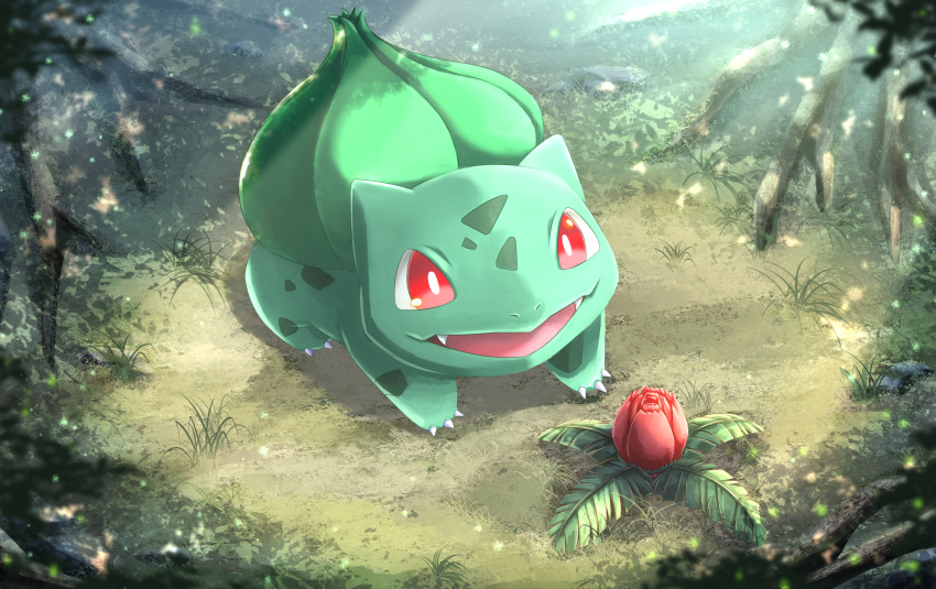 Safebooru - absurdres animal focus bright pupils bulbasaur claws ...