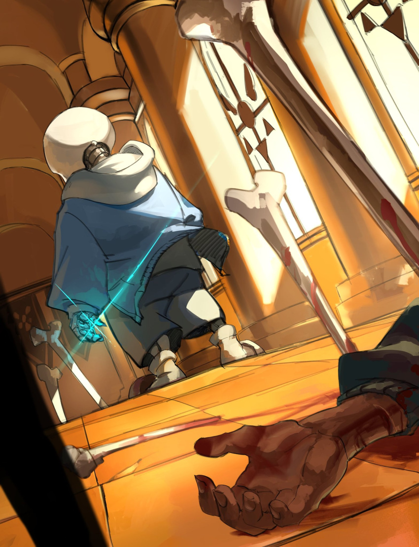 Safebooru - 1boy 1other 2019 2d after battle ambiguous gender black ...