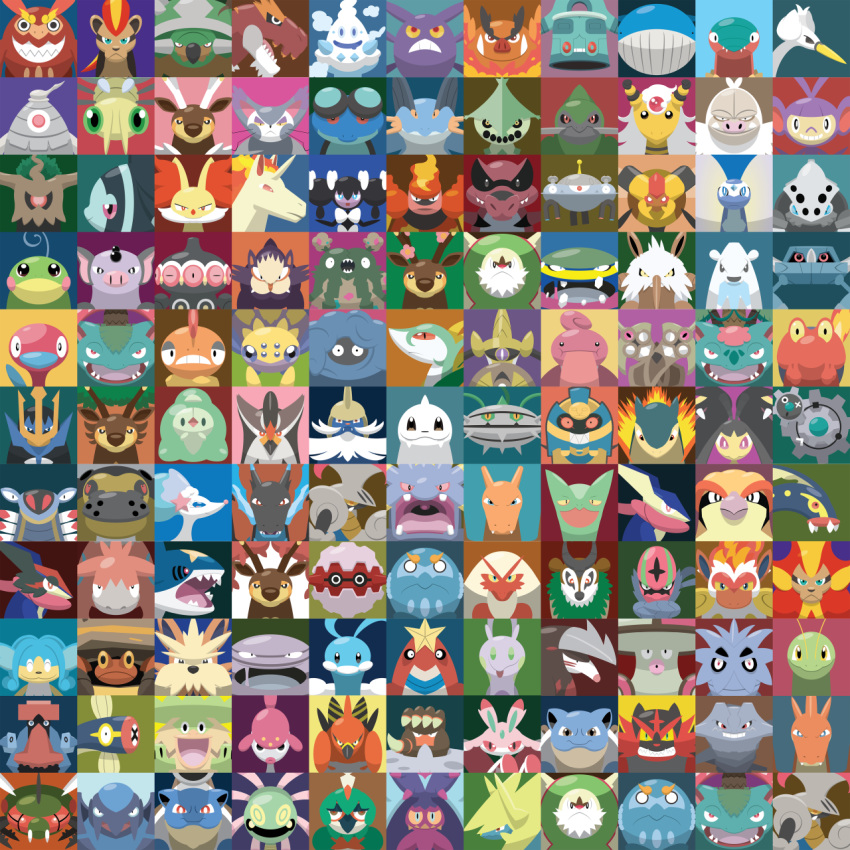 Safebooru - alolan form alolan muk ampharos bird black eyes blastoise ...