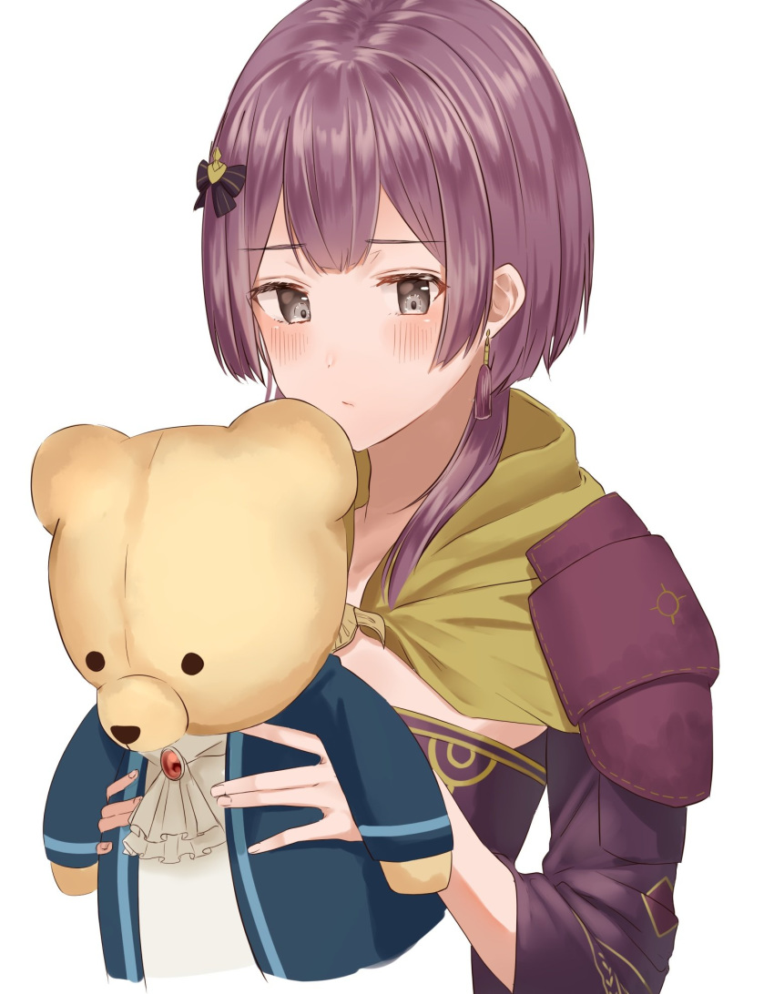 Safebooru - 1girl bernadetta von varley blush closed mouth earrings ...