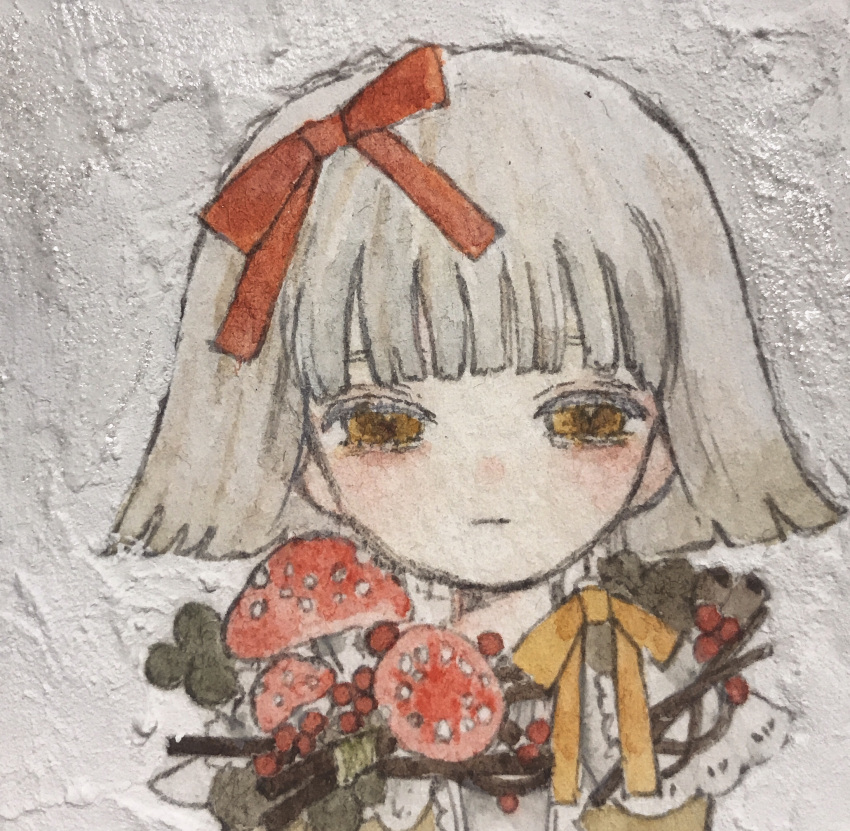 Safebooru 1girl Blonde Hair Blunt Bangs Bow Brown Eyes Commentary 2596