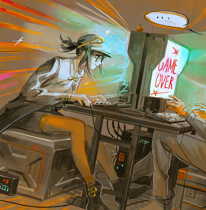 Safebooru - + + ... 1girl 1other 789illust absurdres black hair black ...