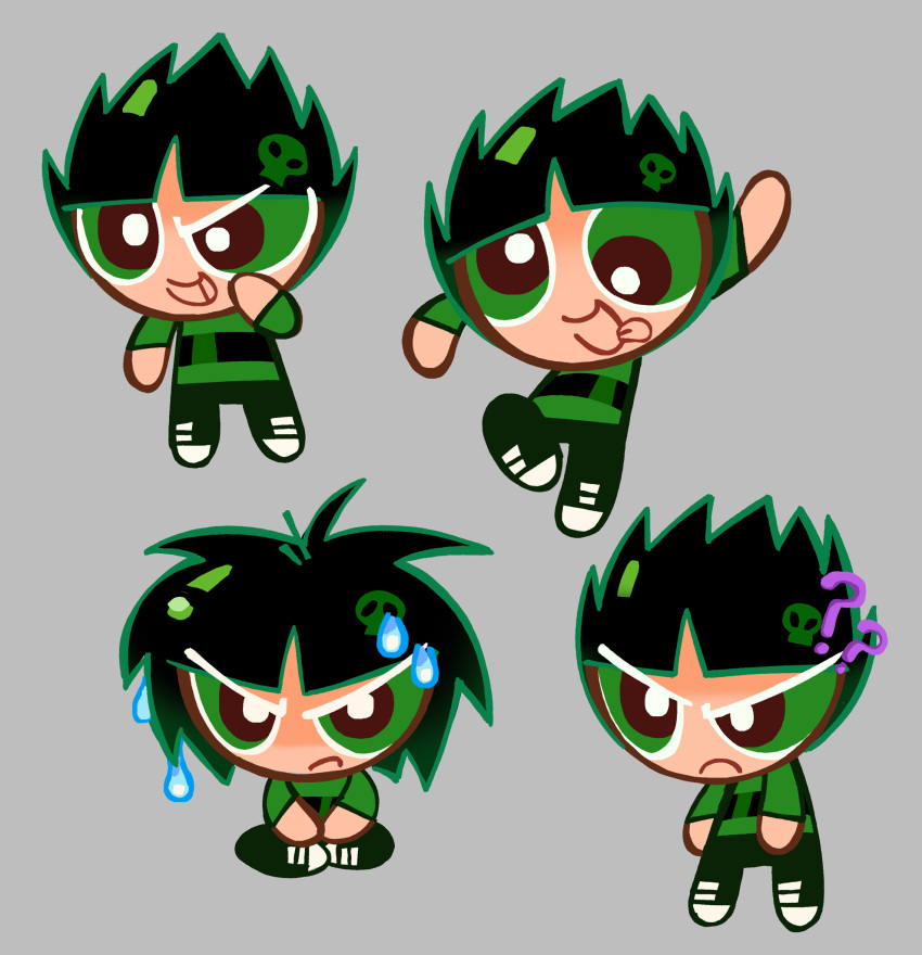 Safebooru - 1boy black hair black pants black shoes blunt bangs butch ...