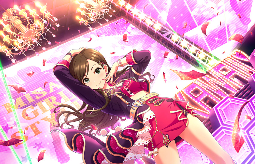 Safebooru - blush brown hair etou misaki (idolmaster) green eyes ...