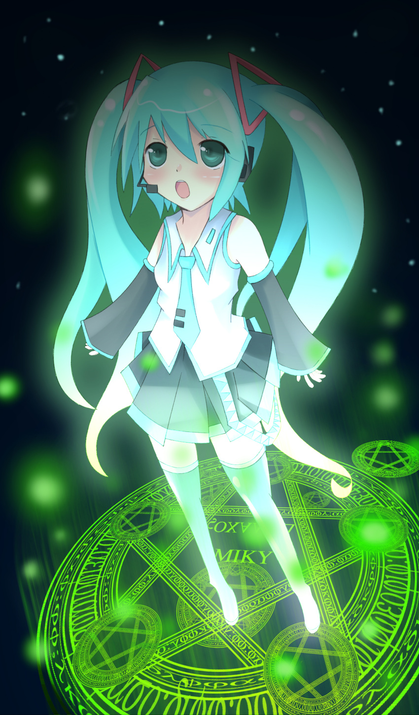 Safebooru - bad id detached sleeves eva (pixiv) green eyes green hair ...